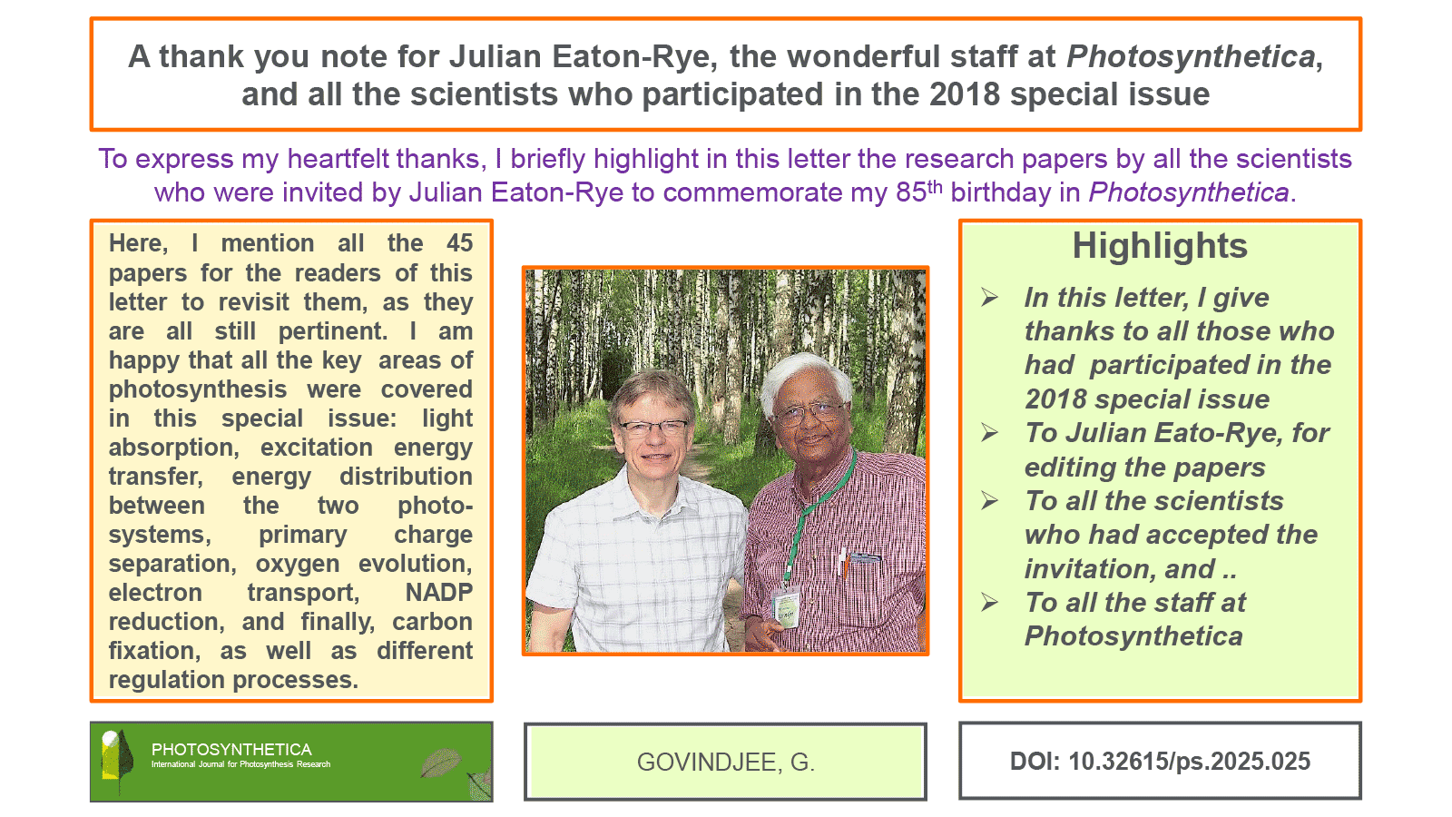 Photosynthetica: A thank you note for Julian Eaton-Rye, the wonderful ...
